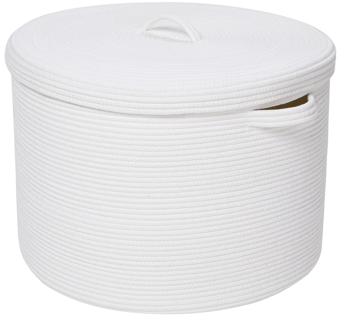 20" x 20" x 15" Extra Large Storage Basket with Lid, Cotton Rope Stora ...